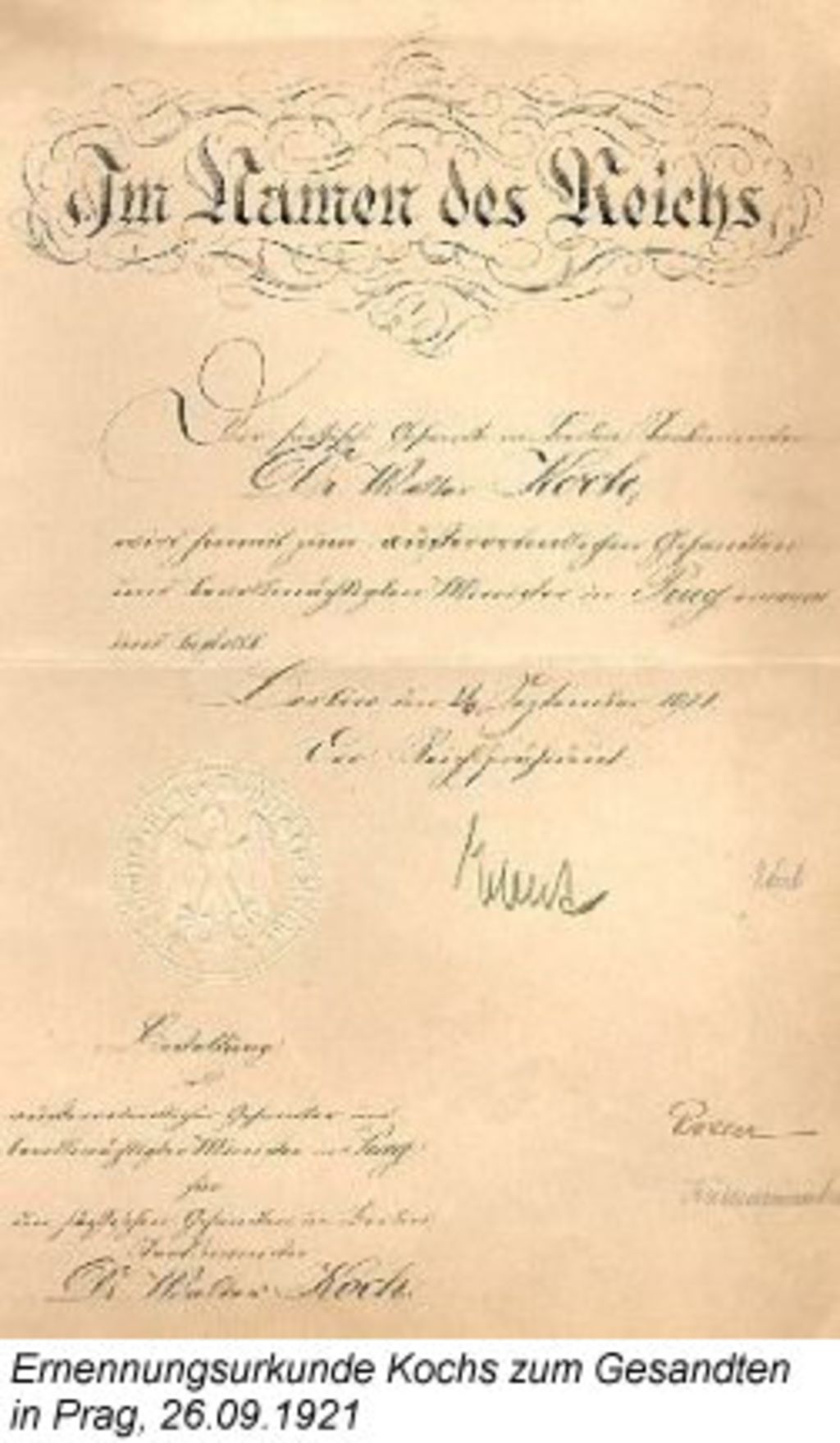 LeMO Objekt - Ernennungsurkunde